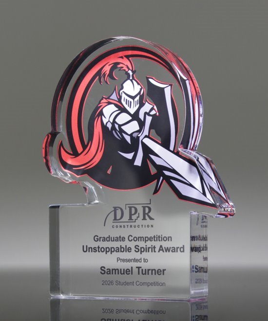 Acrylic Knight Paperweight Trophy | Edco Awards
