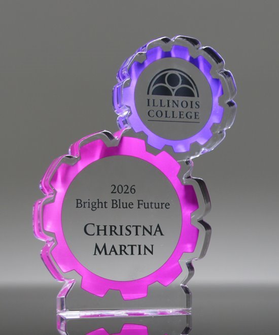 Connected Gears Acrylic Paperweight Award | Edco Awards