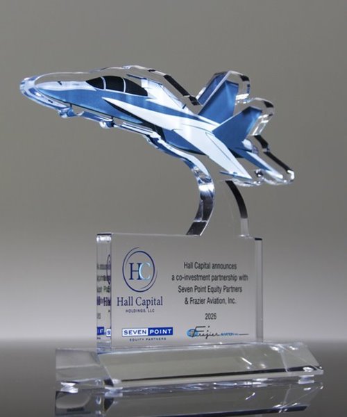 Acrylic F-18F Super Hornet Jet Award | Edco Awards