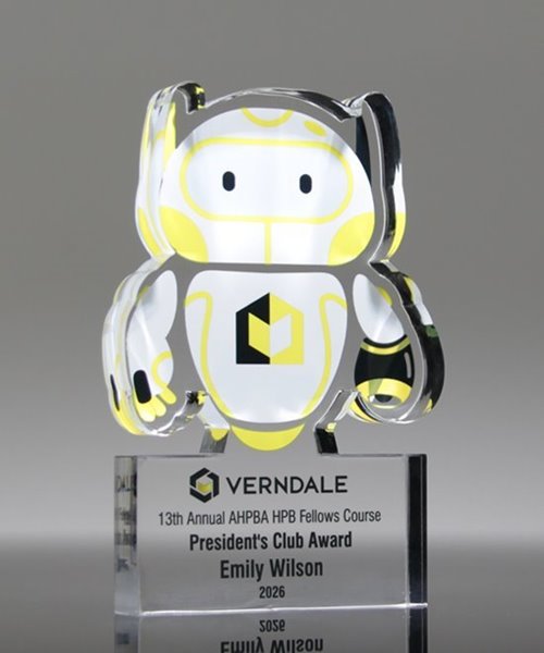 Acrylic Robot Paperweight Trophy | Edco Awards