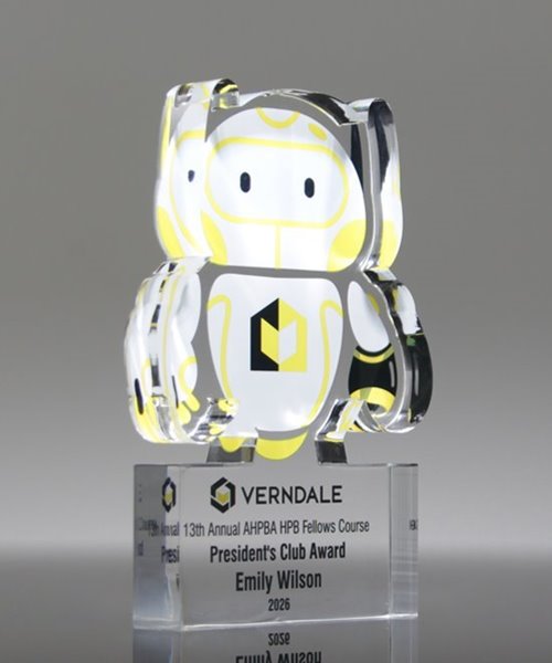 Acrylic Robot Paperweight Trophy | Edco Awards