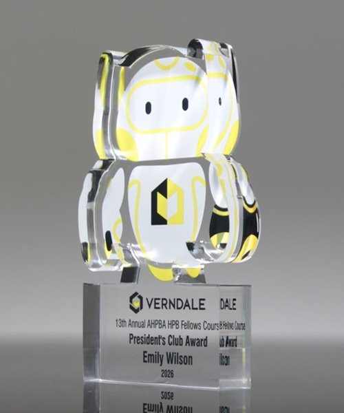 Acrylic Robot Paperweight Trophy | Edco Awards