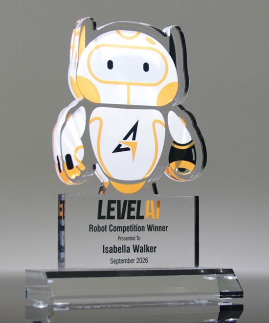 Acrylic Robot Award | Edco Awards
