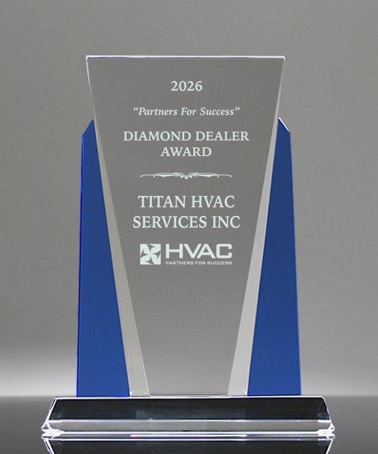 Cool Blue Tower Crystal Award | CRY251 | Edco Awards