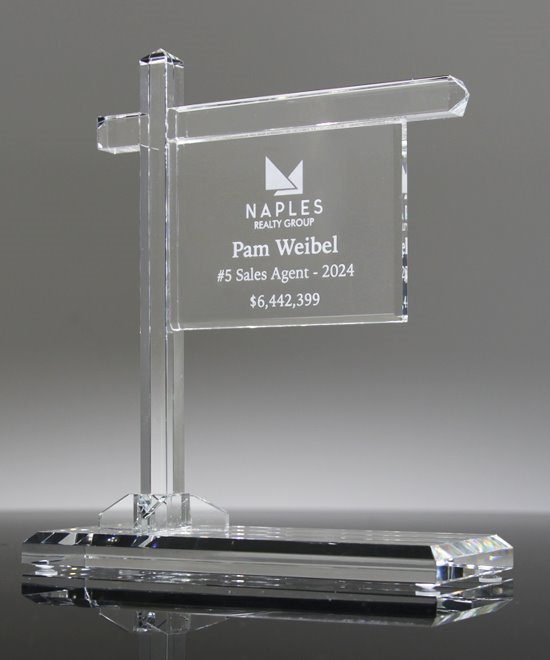 Crystal Real Estate Award | Real Estate Trophy | Edco Awards
