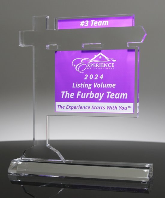 Acrylic Real Estate Sign Trophy | Edco Awards