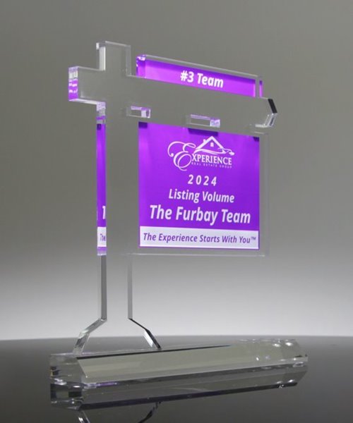 Acrylic Real Estate Sign Trophy | Edco Awards