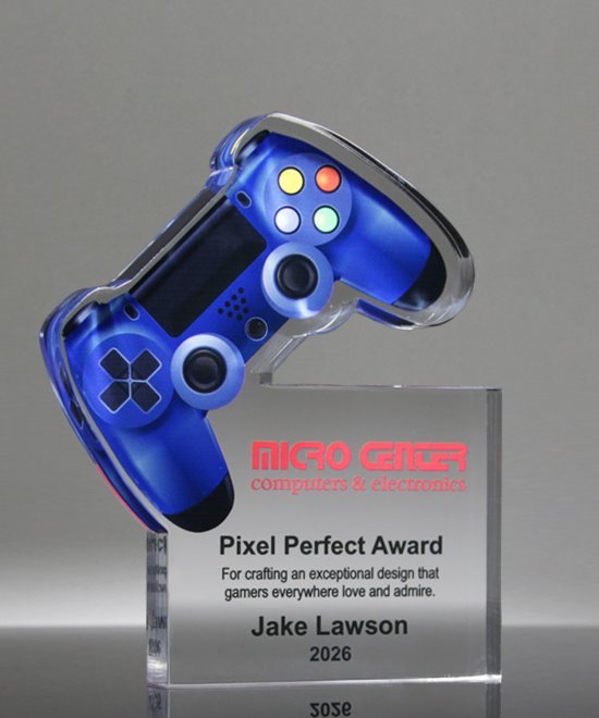 Video Game Controller Trophy Paperweight | Edco Awards