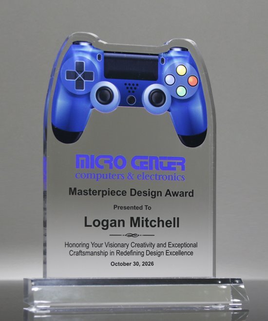 Acrylic Video Game Controller Award | Edco Awards