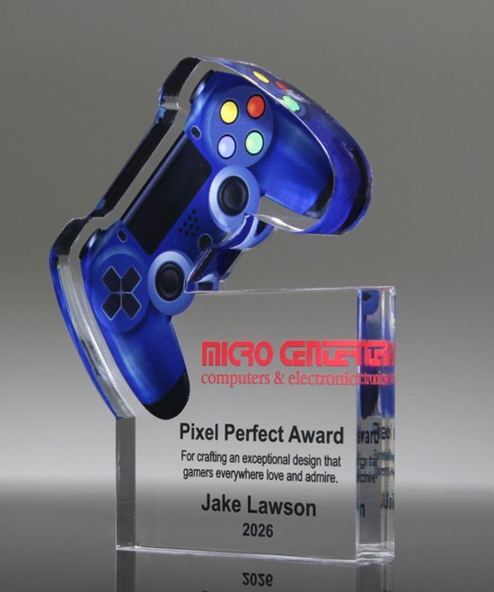 Video Game Controller Trophy Paperweight | Edco Awards