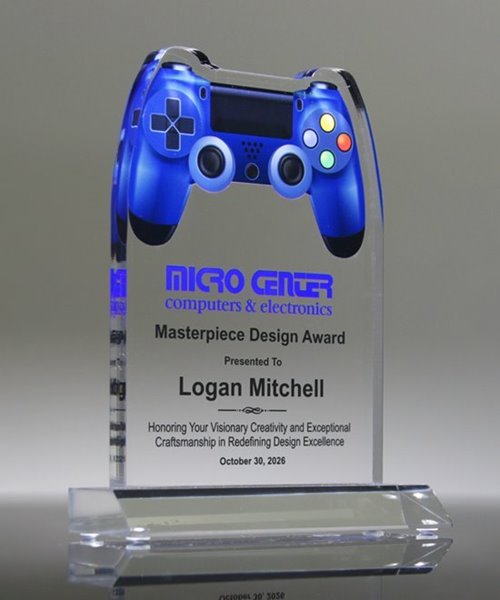 Acrylic Video Game Controller Award | Edco Awards