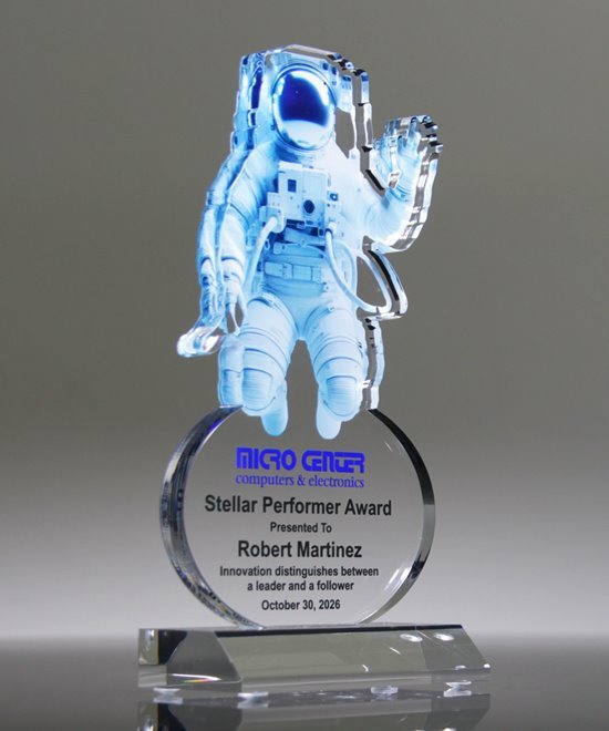 Acrylic Astronaut Award | Edco Awards