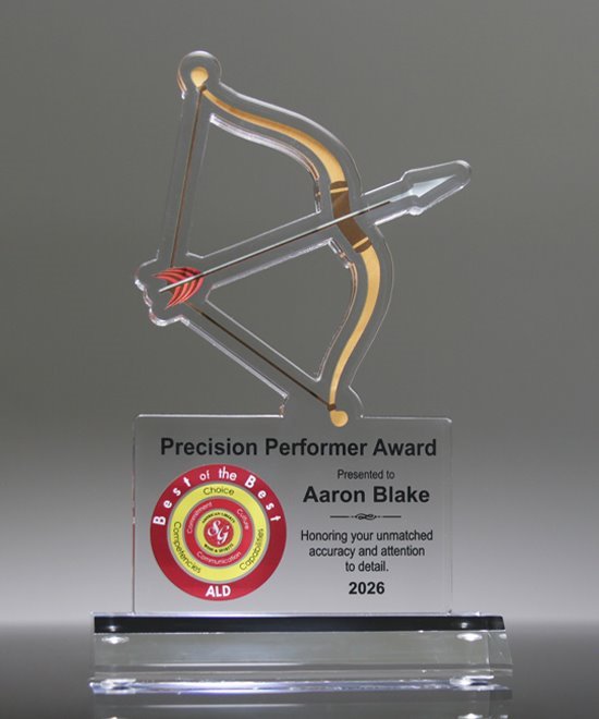 Precision Performer Bow and Arrow Trophy | Edco Awards