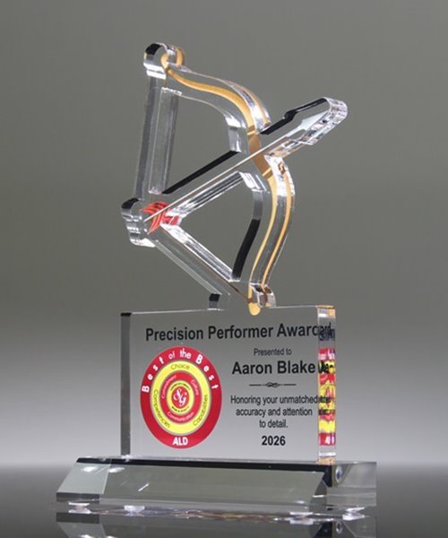 Precision Performer Bow and Arrow Trophy | Edco Awards