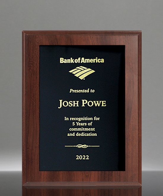 Value Line Economy Plaque With Laser Engraved Plate | Edco Awards