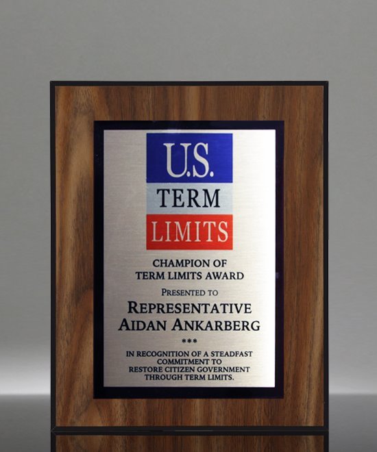 Color Printed Value Plaque With Silver Plate | Edco Awards