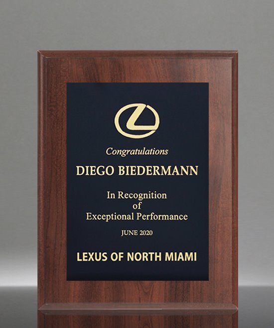 Value Line Economy Plaque With Laser Engraved Plate | Edco Awards
