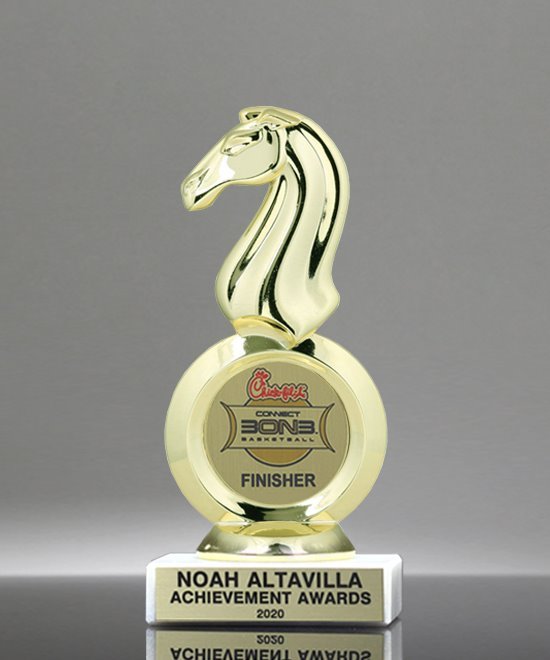 Chess Knight Custom Insert Trophy | Edco Awards