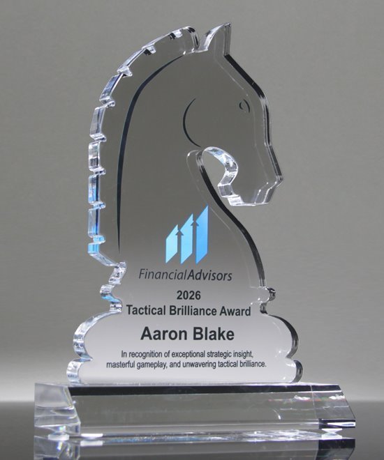 Acrylic Chess Knight Trophy