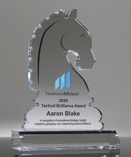 Acrylic Chess Knight Trophy | Edco Awards
