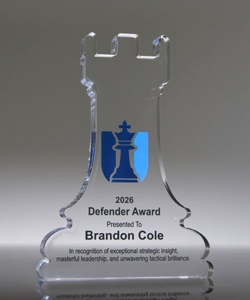 Chess Rook Paperweight Award | Chess Trophy | Edco Awards