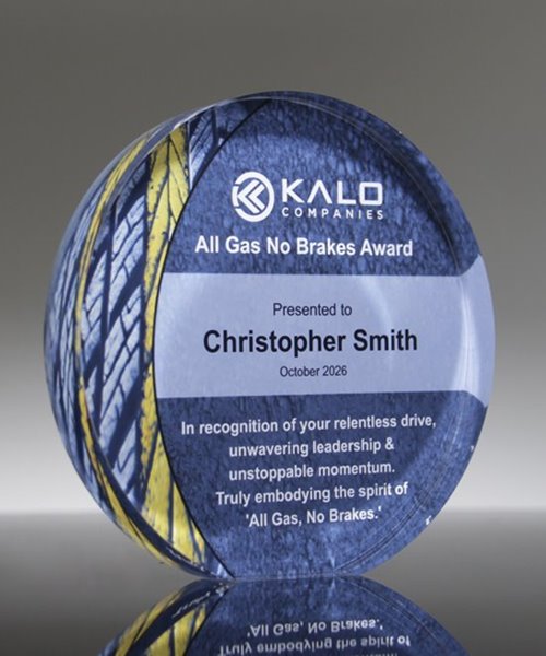 Acrylic Tire Tread Award | Tire Trophy | Edco Awards