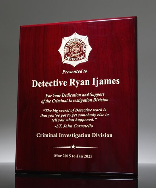 Laser Engraved Appreciation Award Plaque | Edco Awards