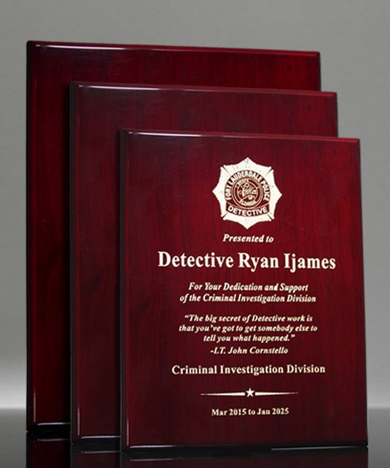 Laser Engraved Appreciation Award Plaque | Edco Awards