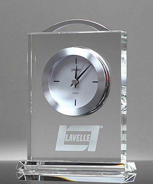 Eternity Crystal Desk Clock Award | C-2598C | Edco Awards