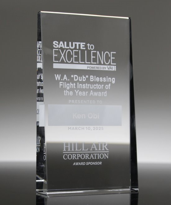 Optic Crystal Wedge Award | Edco Awards