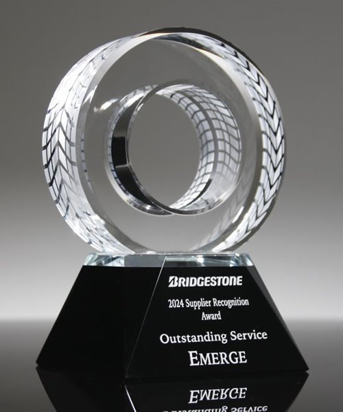 Crystal Tire Award | Tire Trophy | Edco Awards
