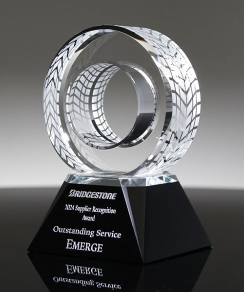 Crystal Tire Award | Tire Trophy | Edco Awards