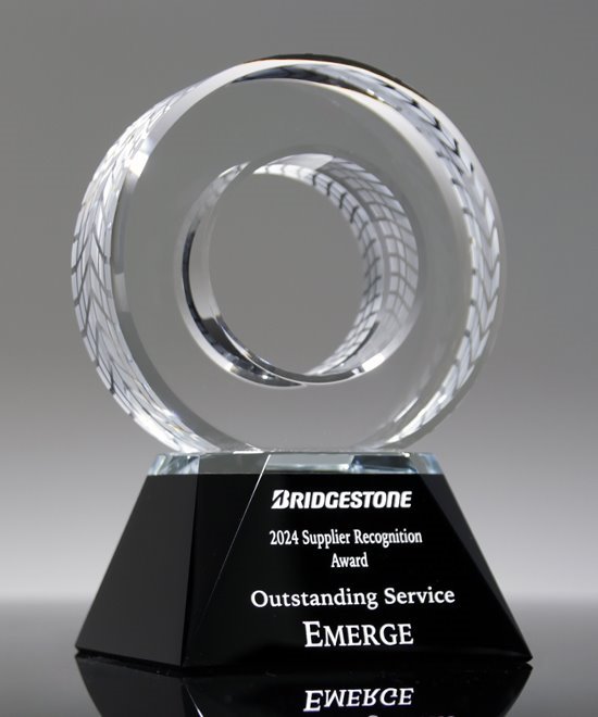 Crystal Tire Award | Tire Trophy | Edco Awards