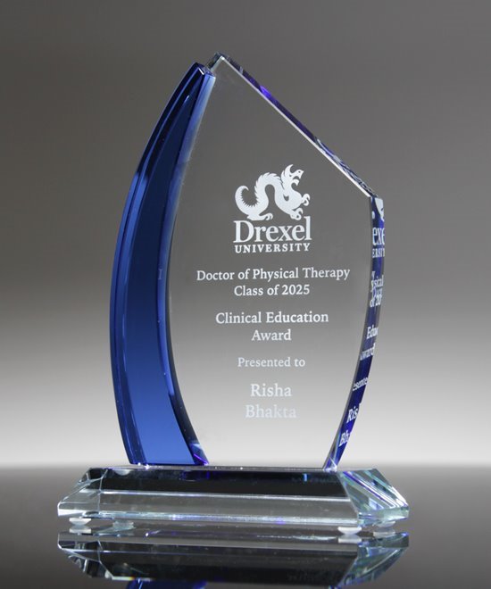 Starfire Crystal Blue Flare Award | Edco Awards