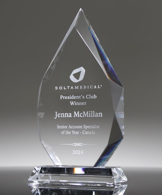 Beveled Crystal Diamond Award | CPDIA7 | Edco Awards