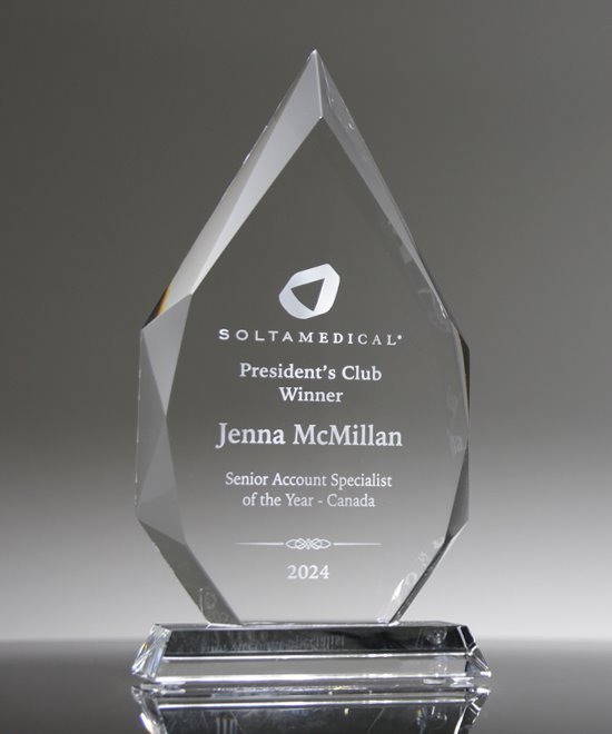 Beveled Crystal Diamond Award | CPDIA7 | Edco Awards