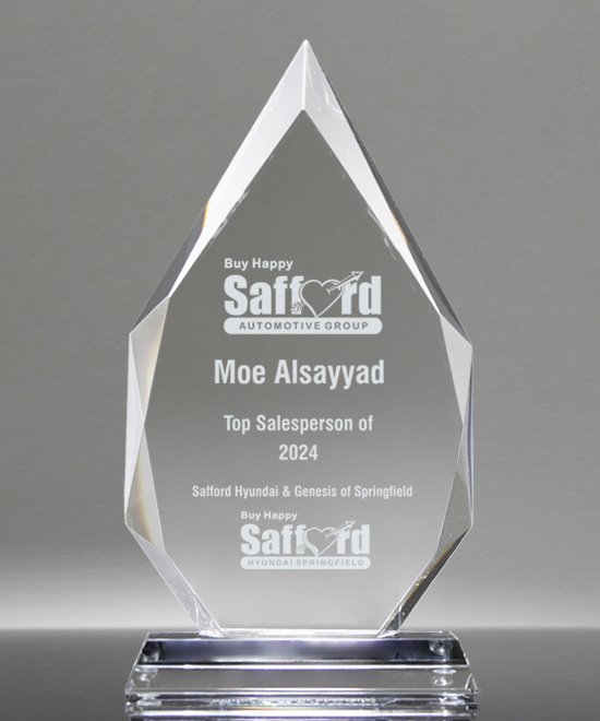 Beveled Crystal Diamond Award | CPDIA7 | Edco Awards