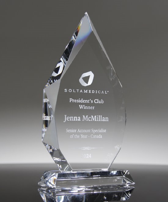 Beveled Crystal Diamond Award | CPDIA7 | Edco Awards