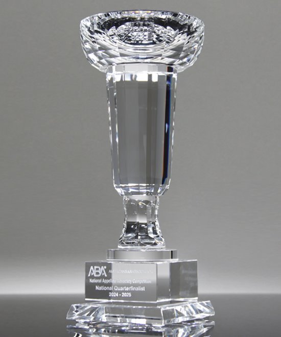 Optic Crystal Trophy Cup Award - Medium Size | Edco Awards