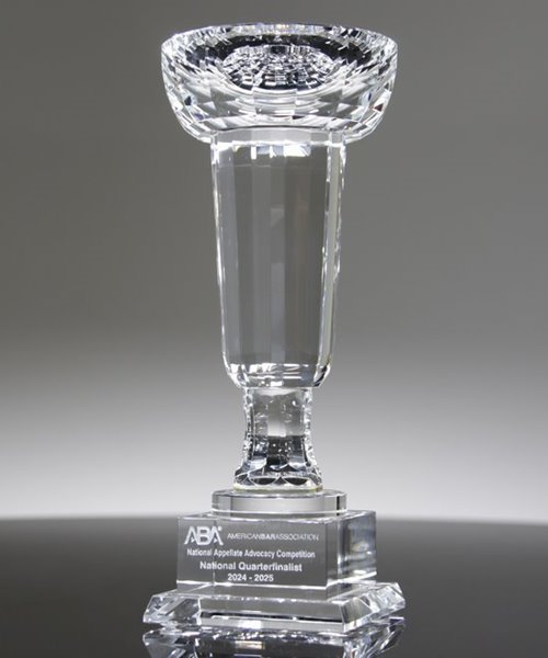 Optic Crystal Trophy Cup Award - Medium Size | Edco Awards