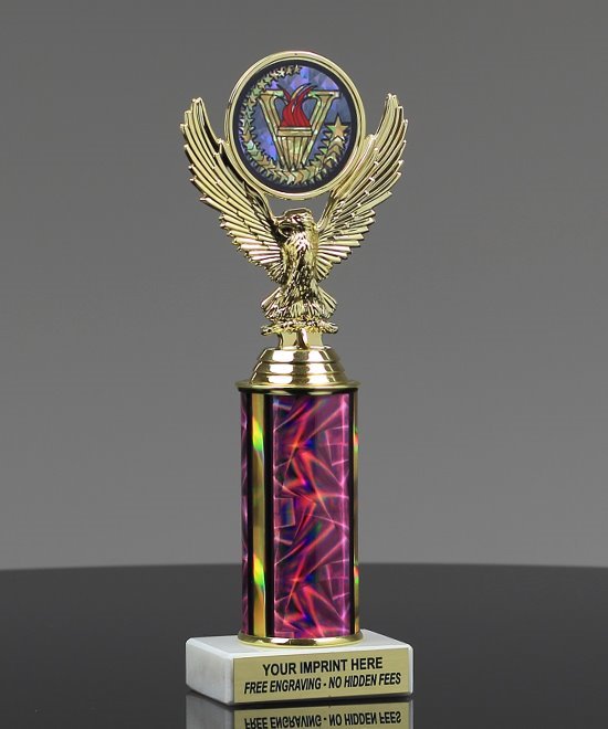 Wings of Honor Eagle Column Trophy | Edco Awards