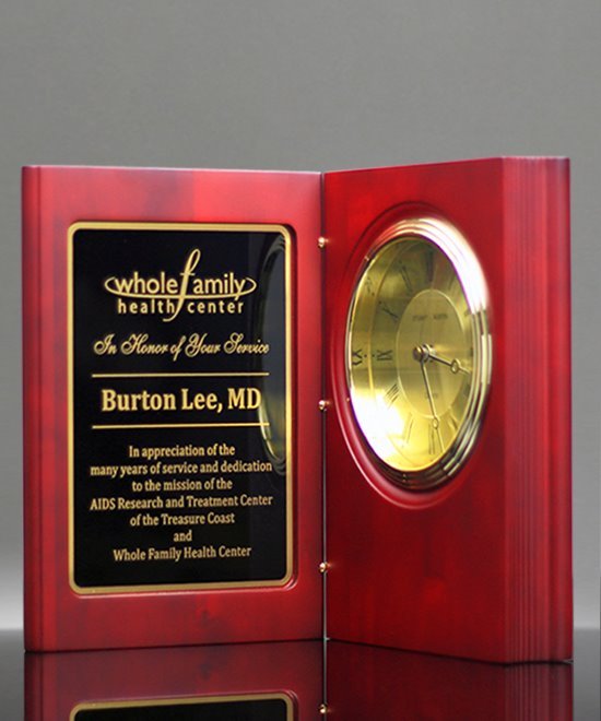 Rosewood Book Clock Award | Edco Awards