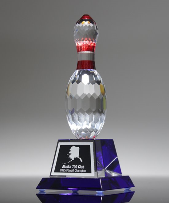Premium Bowling Pin Crystal Award | Edco Awards