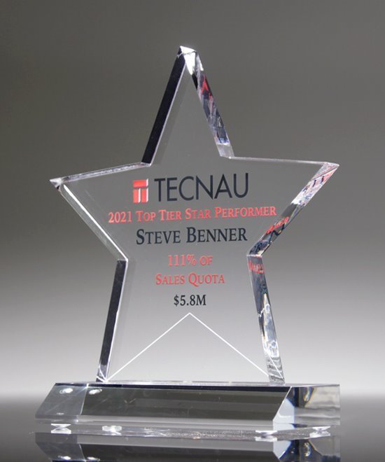 Excellence Star Award with Full Color Imprint | Edco Awards