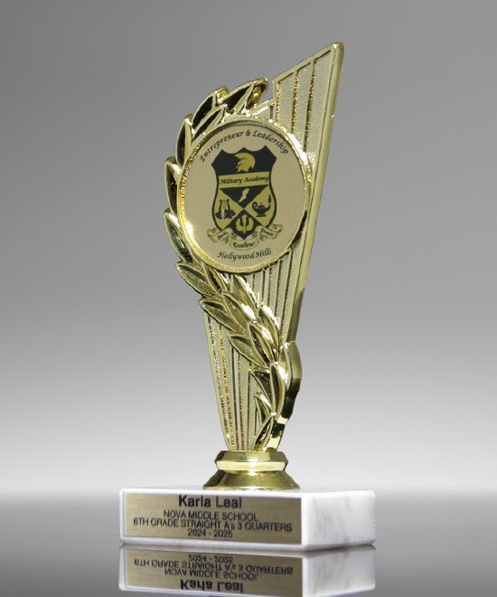 Victory Wreath Custom Insert Trophy | Edco Awards