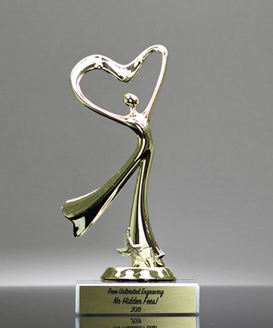 Love Dance Gold Trophy | Edco Awards
