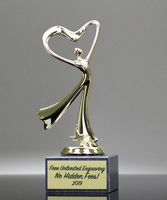 Rhythm & Heart Gold Dance Trophy | Edco Awards