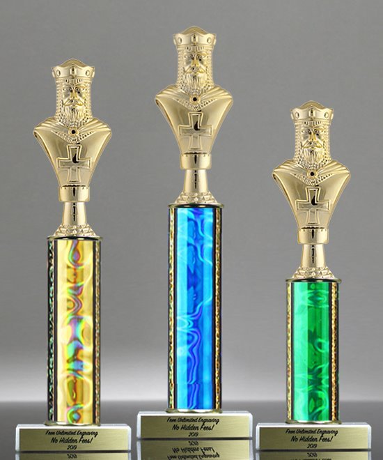 Chess King Round Column Trophy | Edco Awards