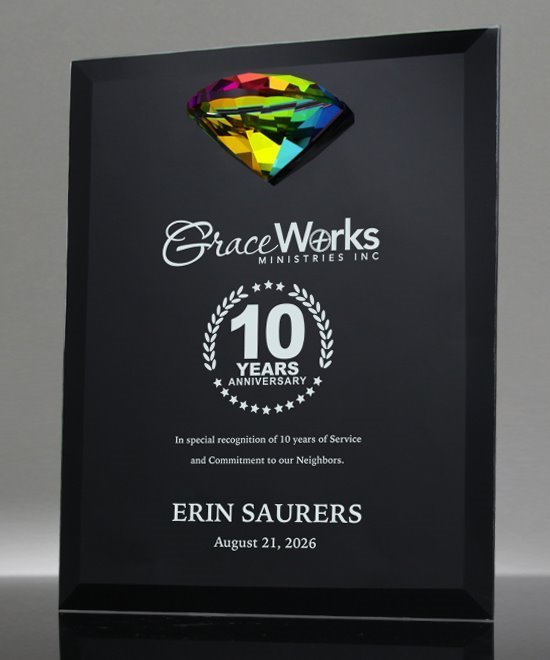 Prismatic Crystal Diamond Plaque Award | Edco Awards
