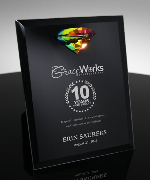 Prismatic Crystal Diamond Plaque Award | Edco Awards